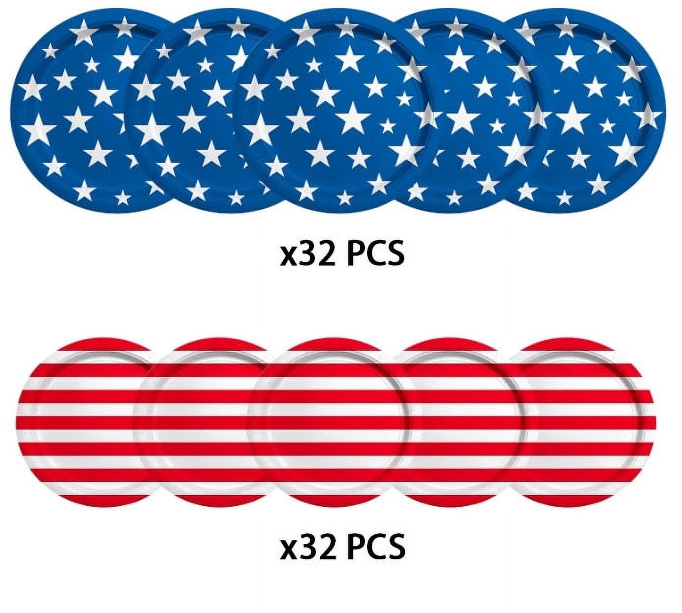 American Flag Patriotic Party Supplies Disposable dinner paper plates ...