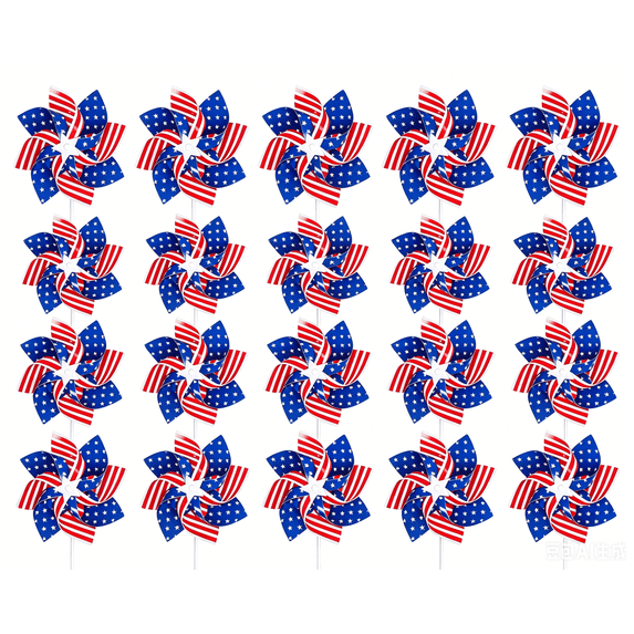 American Flag Patriotic Pinwheel,4th of July Decorations Red White and ...