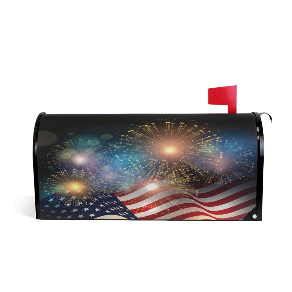 American Flag Patriotic USA Magnetic Mailbox Cover MailWraps 4Th Of ...