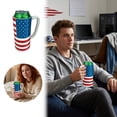 American Flag Pattern Beer Can Holder with Handle, for Daily Party ...