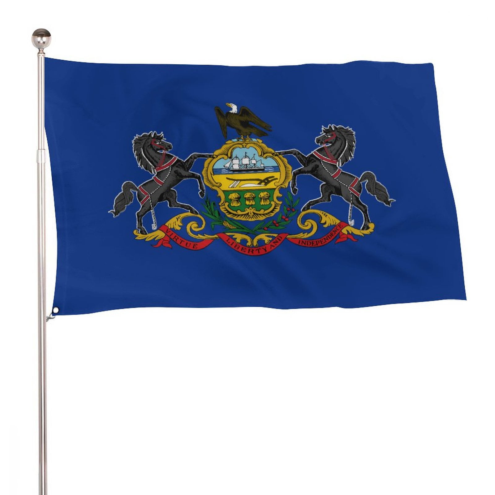 American Flag, Pennsylvania Flag, Heavy Duty Polyester Falgs, Single ...
