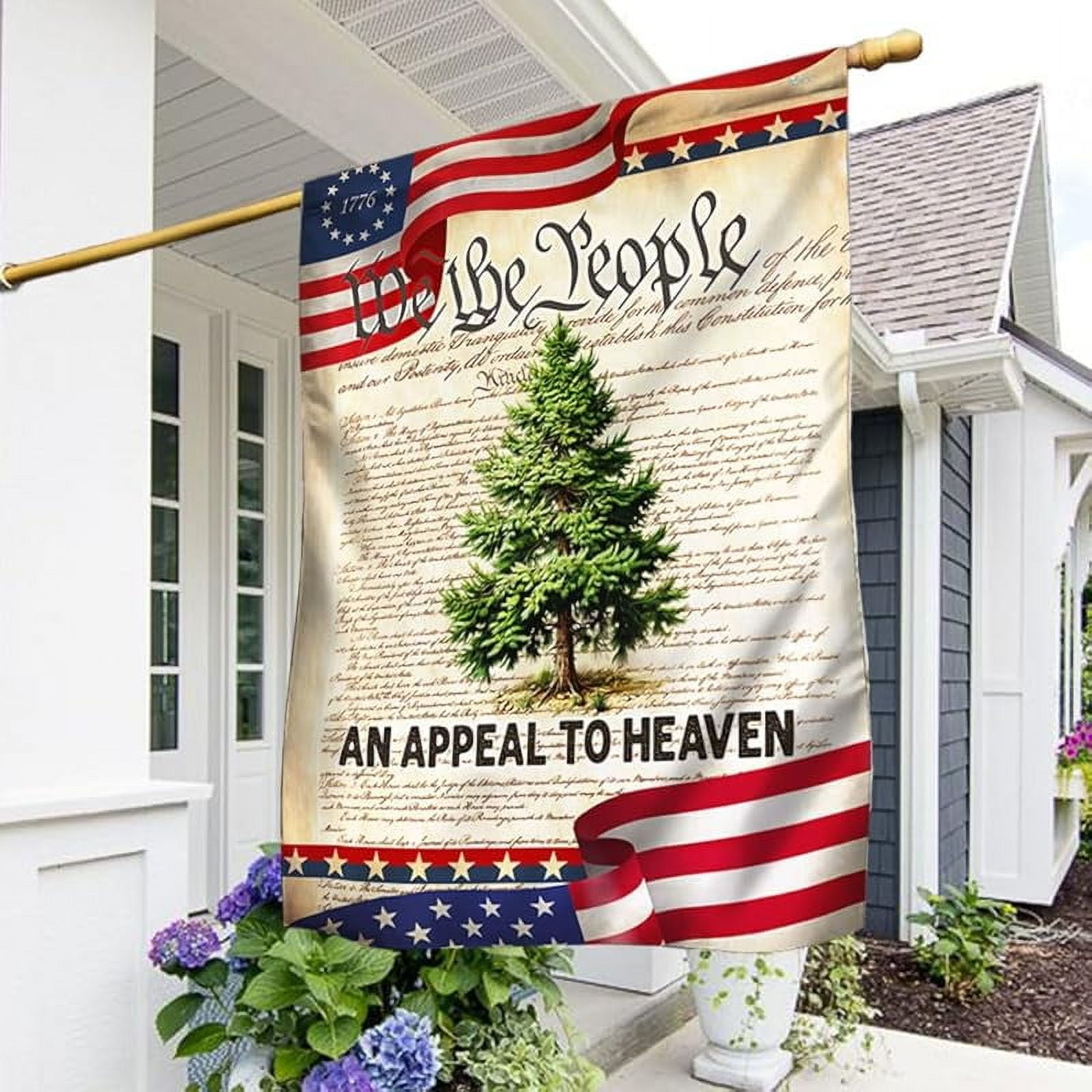 American Flag - We The People Betsy Ross 1776 An Appeal To Heaven Pine ...