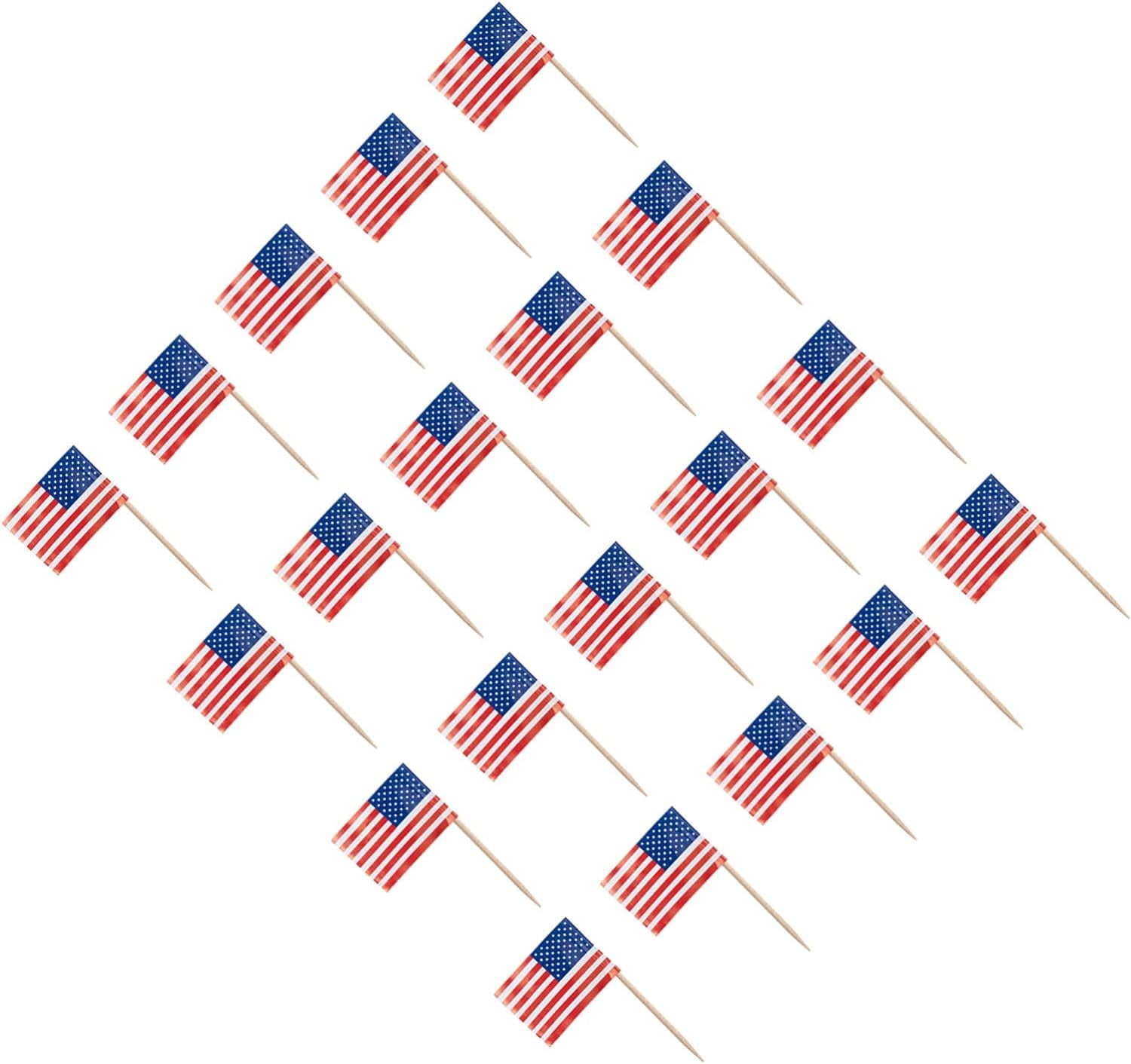 American Flag Pick USA American Flag US Toothpick Flags Small Mini ...