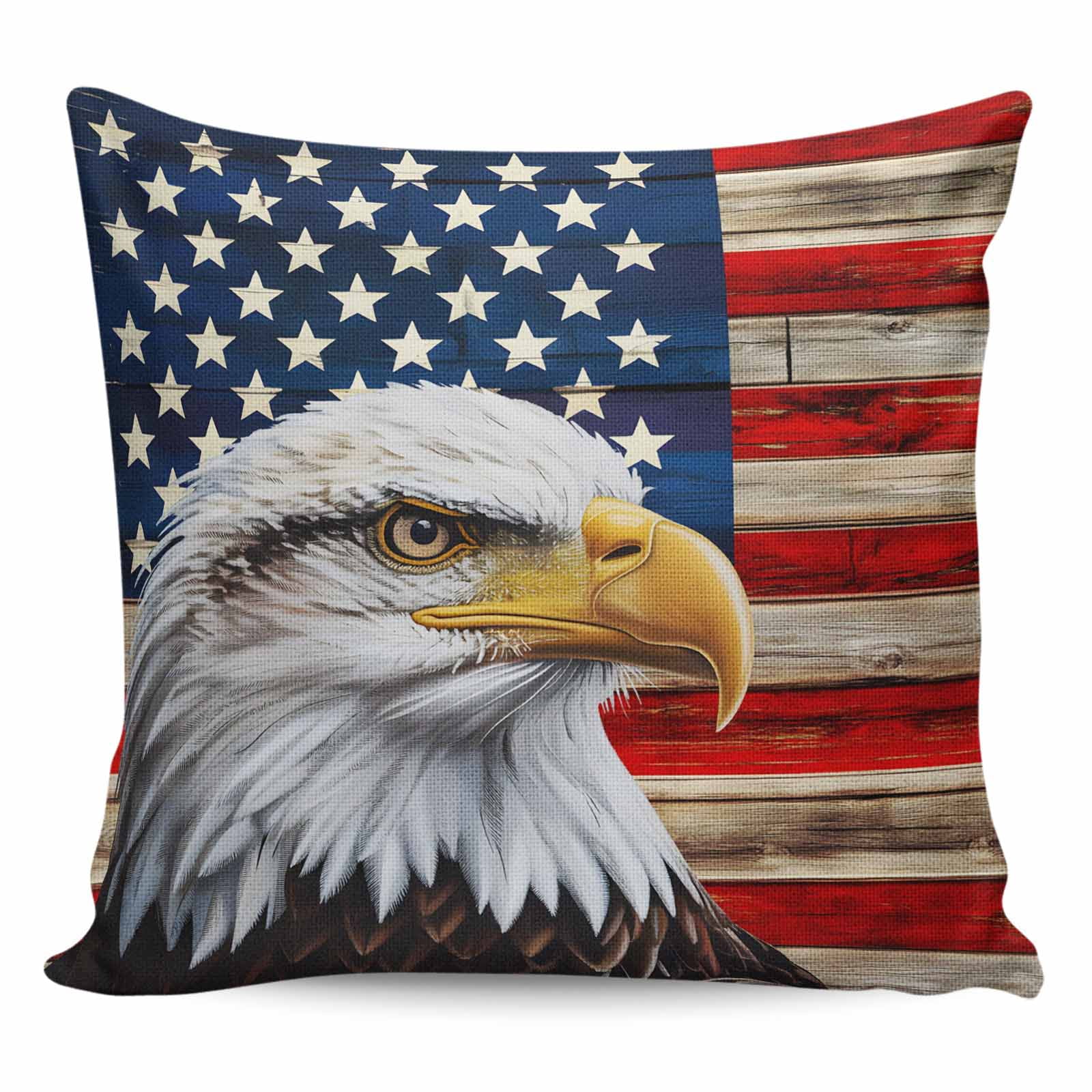 American Flag Pillow Covers 16x16 Inch Decorative Throw Pillow Cover ...