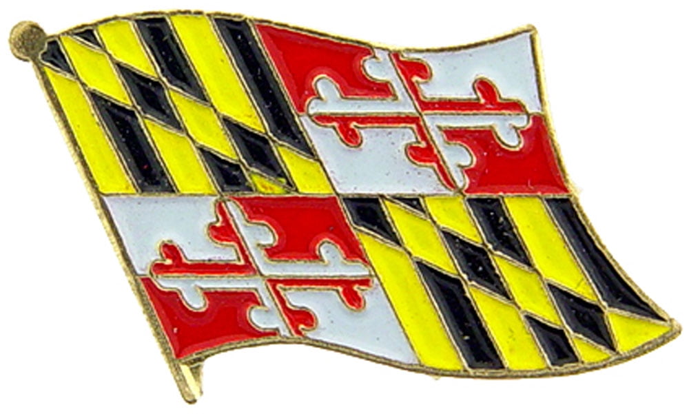 American Flag Pin, USA Maryland Flag - Officially Licensed Original ...