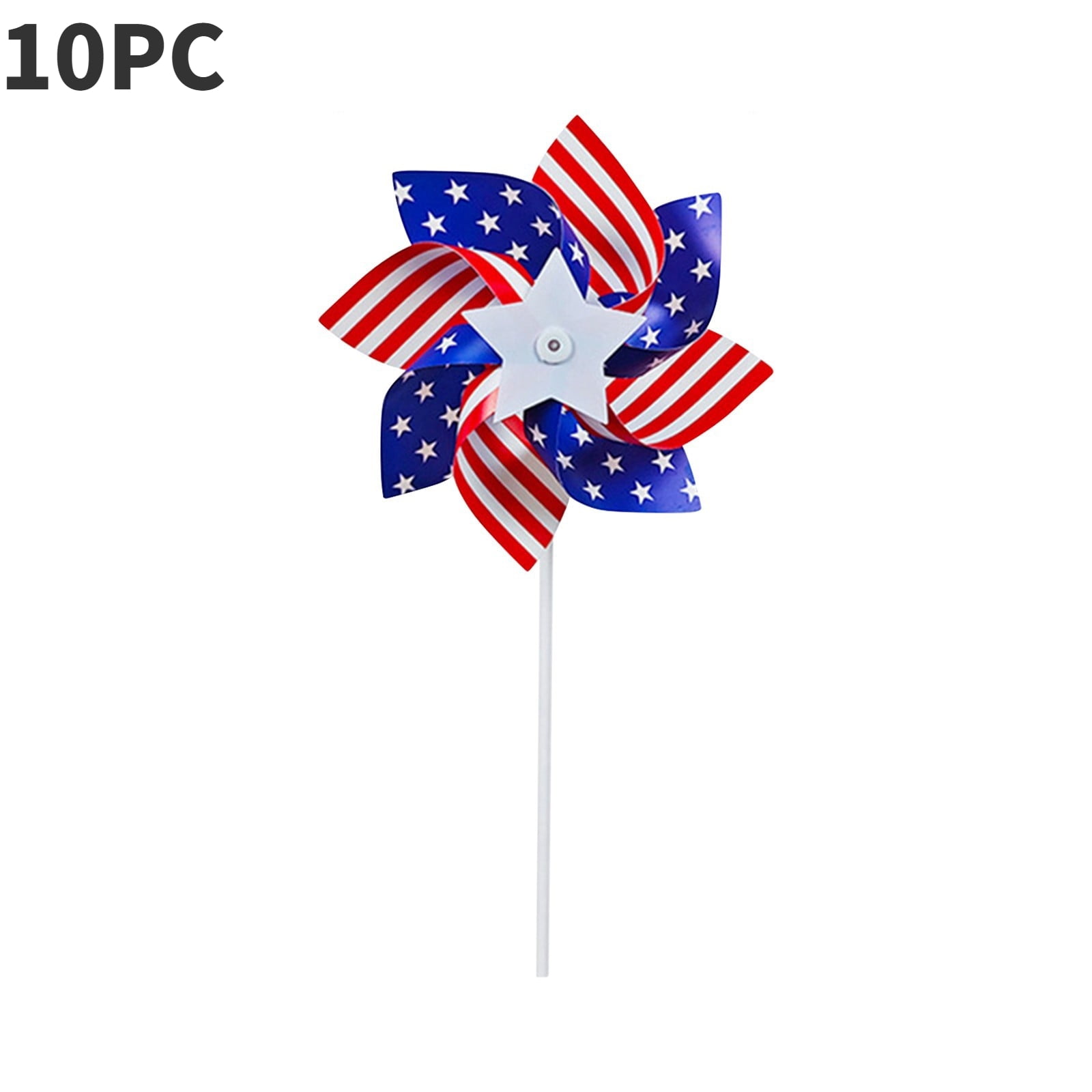 American Flag Pinwheel - Set of 10 Pieces of These Eye-Catching Garden ...