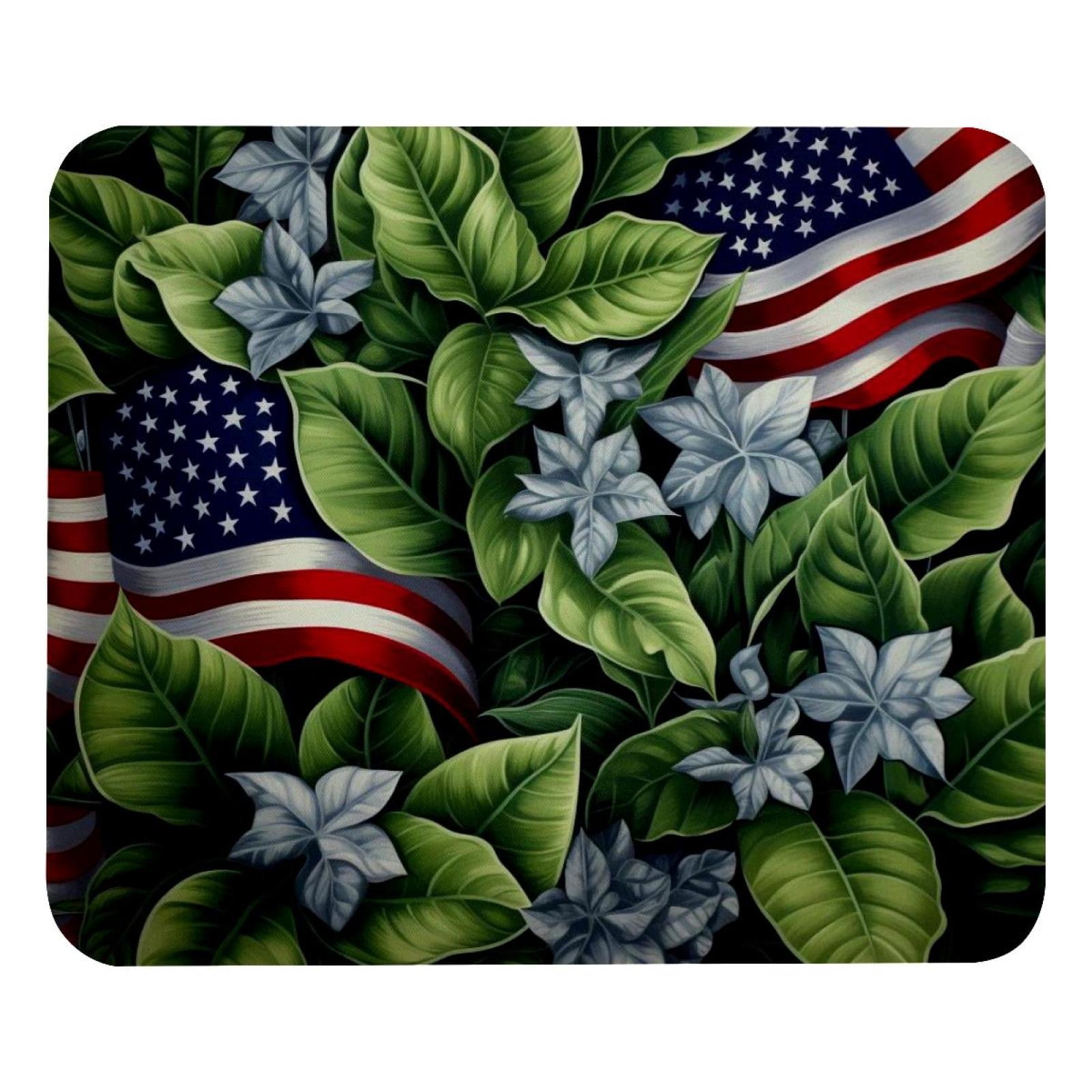 American Flag Plant Mouse Pad, Smooth Mouse Mat, Computer Mouse-pad for ...