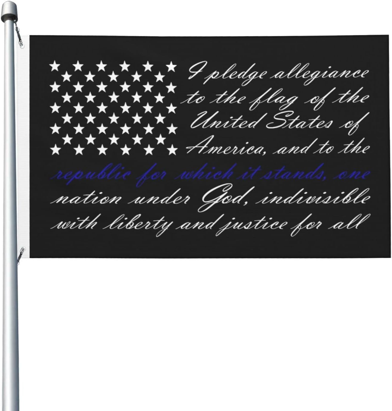American Flag Pledge Of Allegiance Flag 3x5 Ft Outdoor Decoration ...