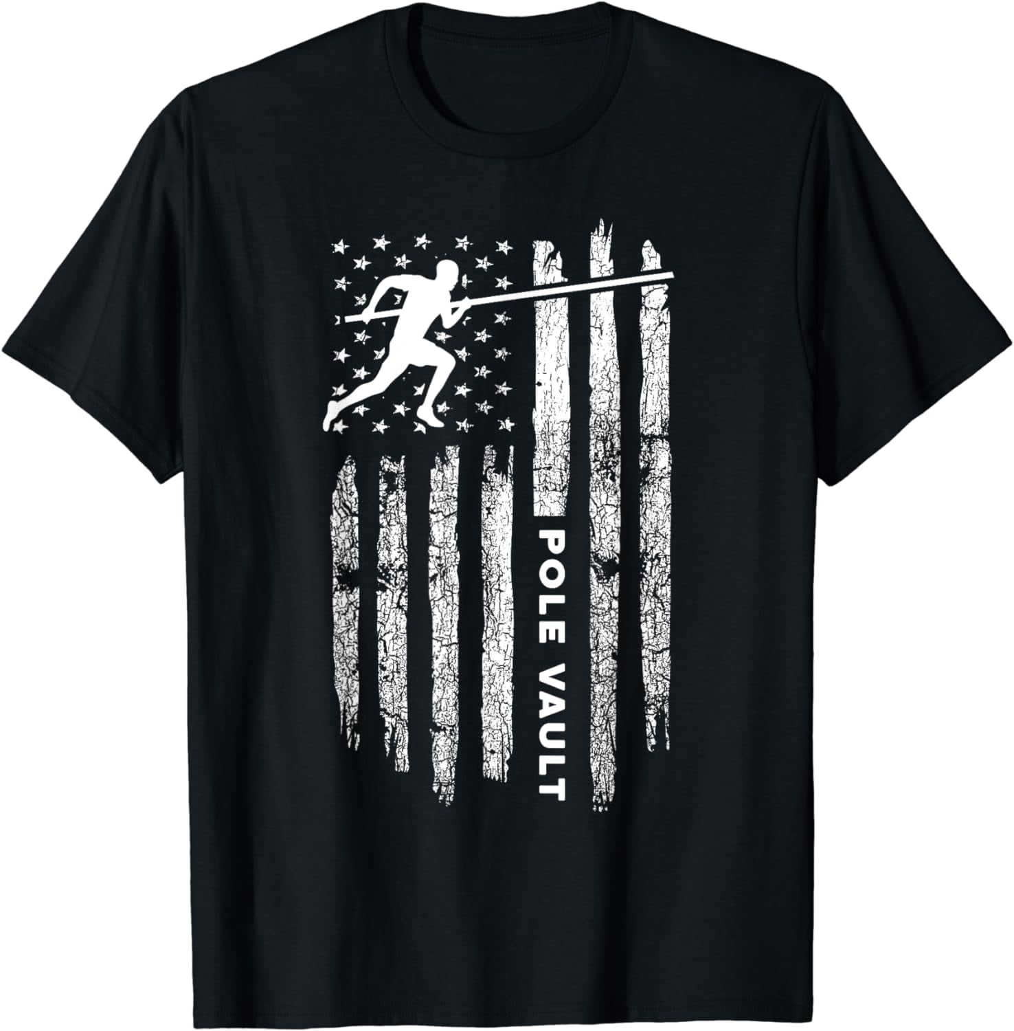 American Flag Pole Vault Apparel - Vintage Pole Vault T-Shirt - Walmart.com
