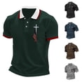 American Flag Polo Shirt Men 4Th of July Christian Usa Flag American ...