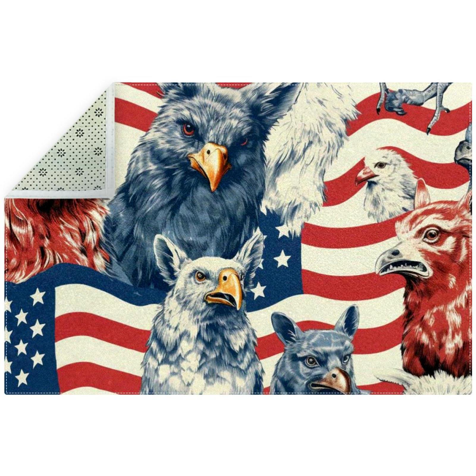American Flag Polyester Office Rugs for Right-Angle Floor Mats ...