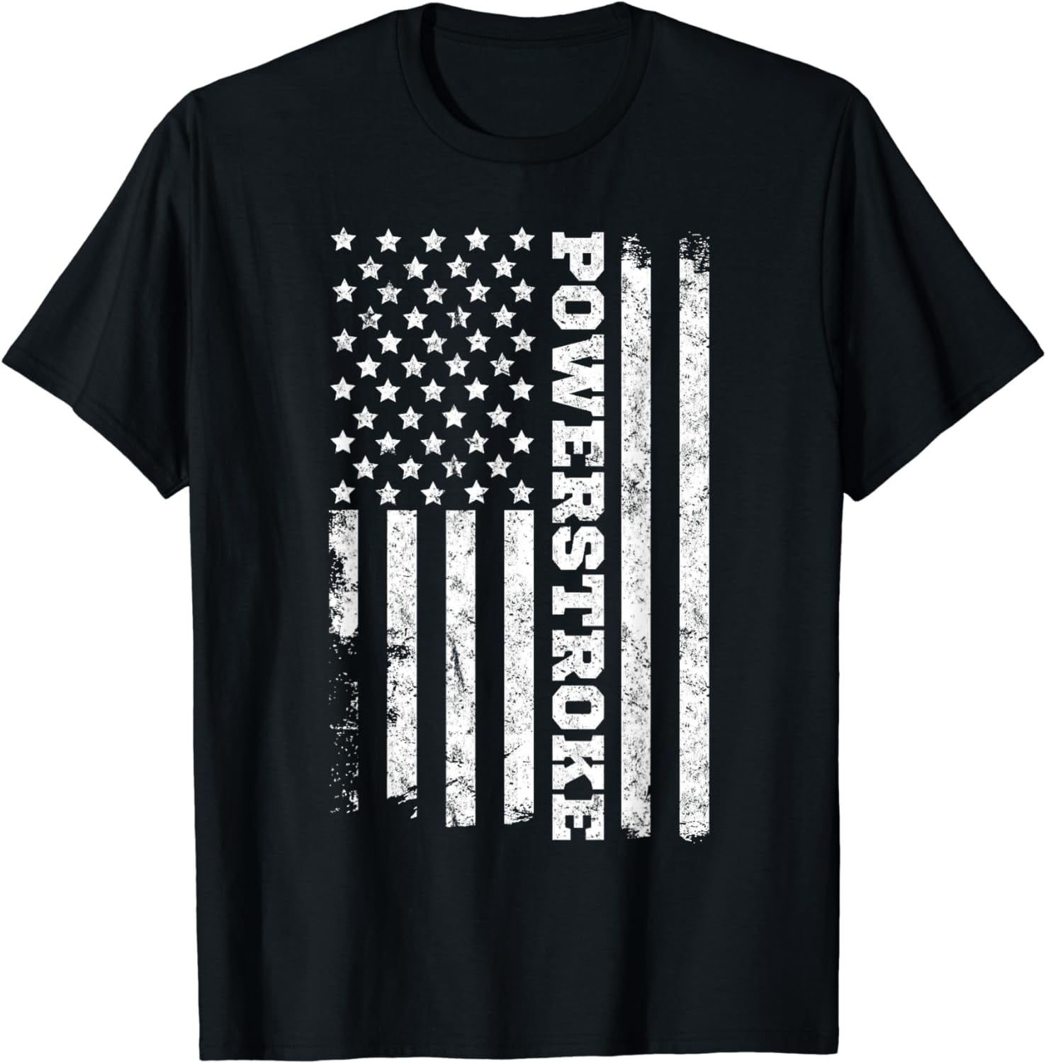 American Flag Powerstroke T-Shirt - Walmart.com