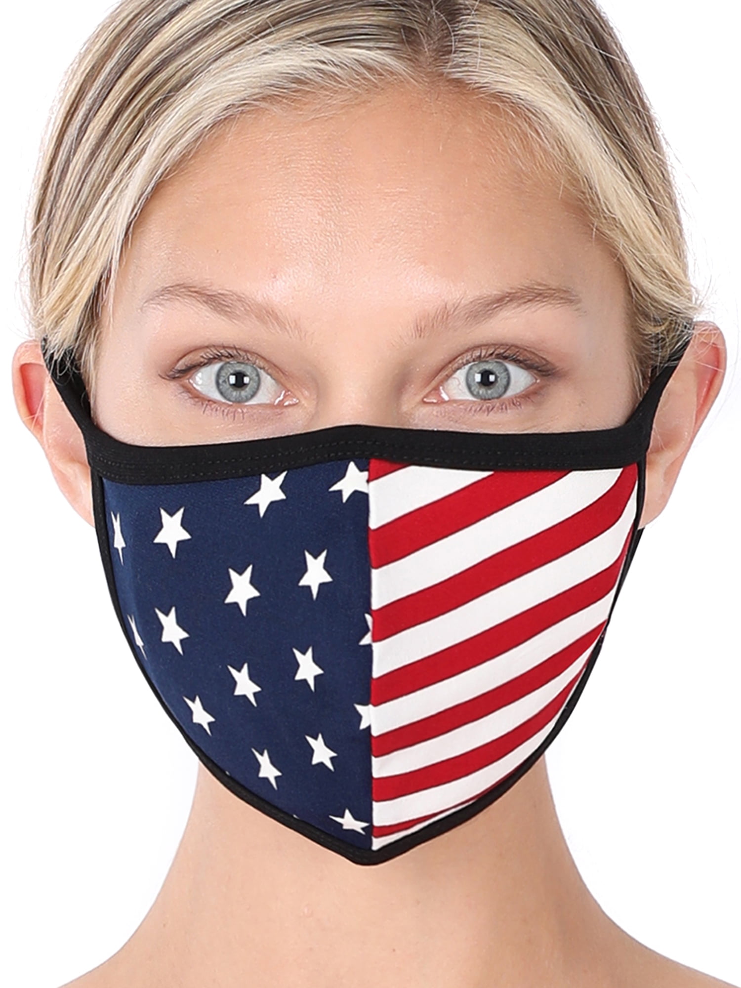 American Flag Print Washable Soft Cotton Lining Adults Unisex One Size ...