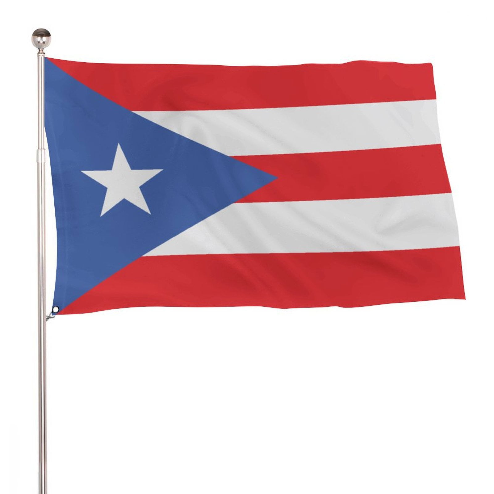 American Flag, Puerto Rico Flag, Heavy Duty Polyester Falgs, Single Sided Print Flags Banner ...