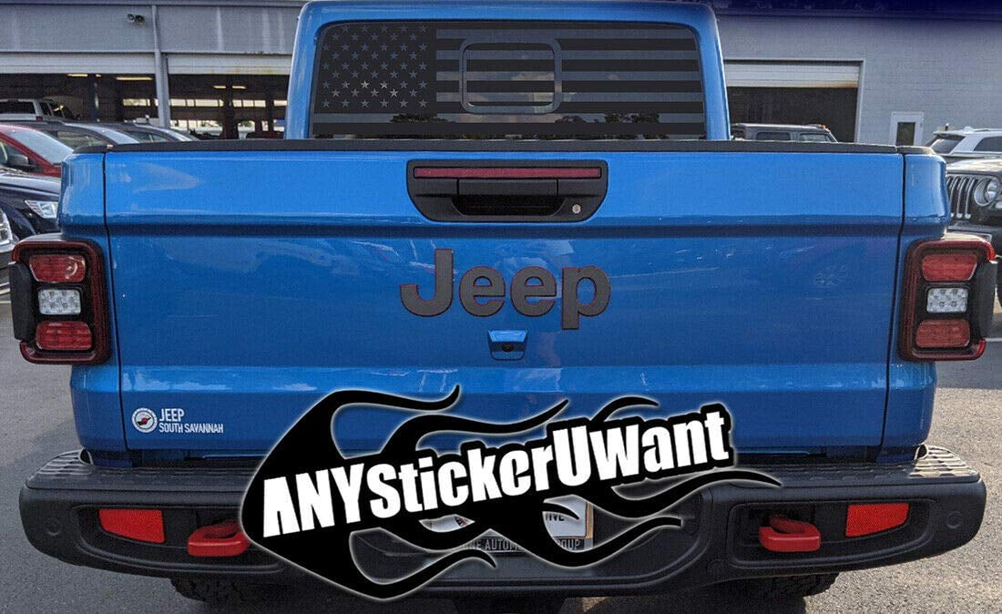 American Flag Rear Window Decal Vinyl Sticker Fits and Compatible with ...
