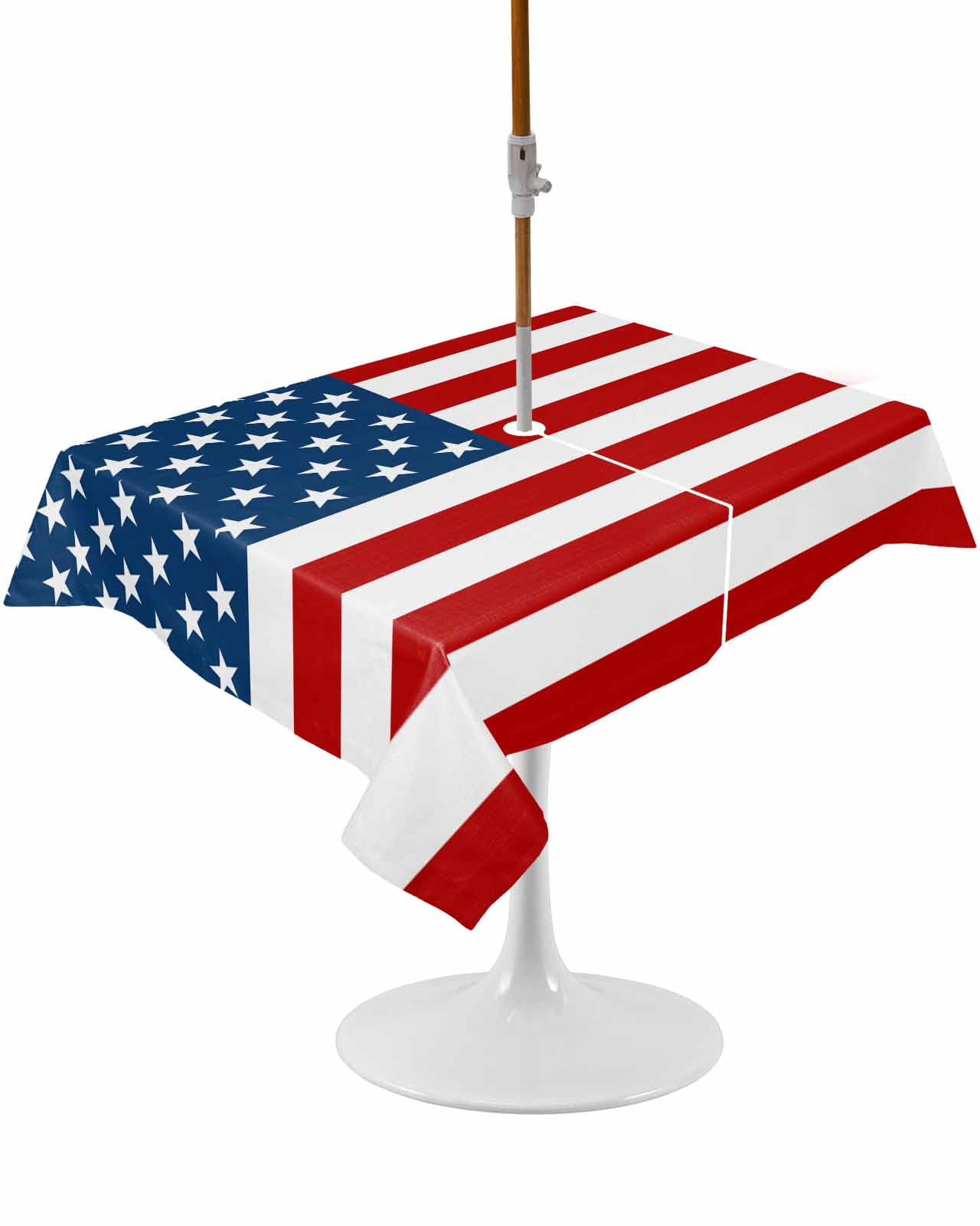 American Flag Rectangle Outdoor Tablecloth, Waterproof Table Cloth ...