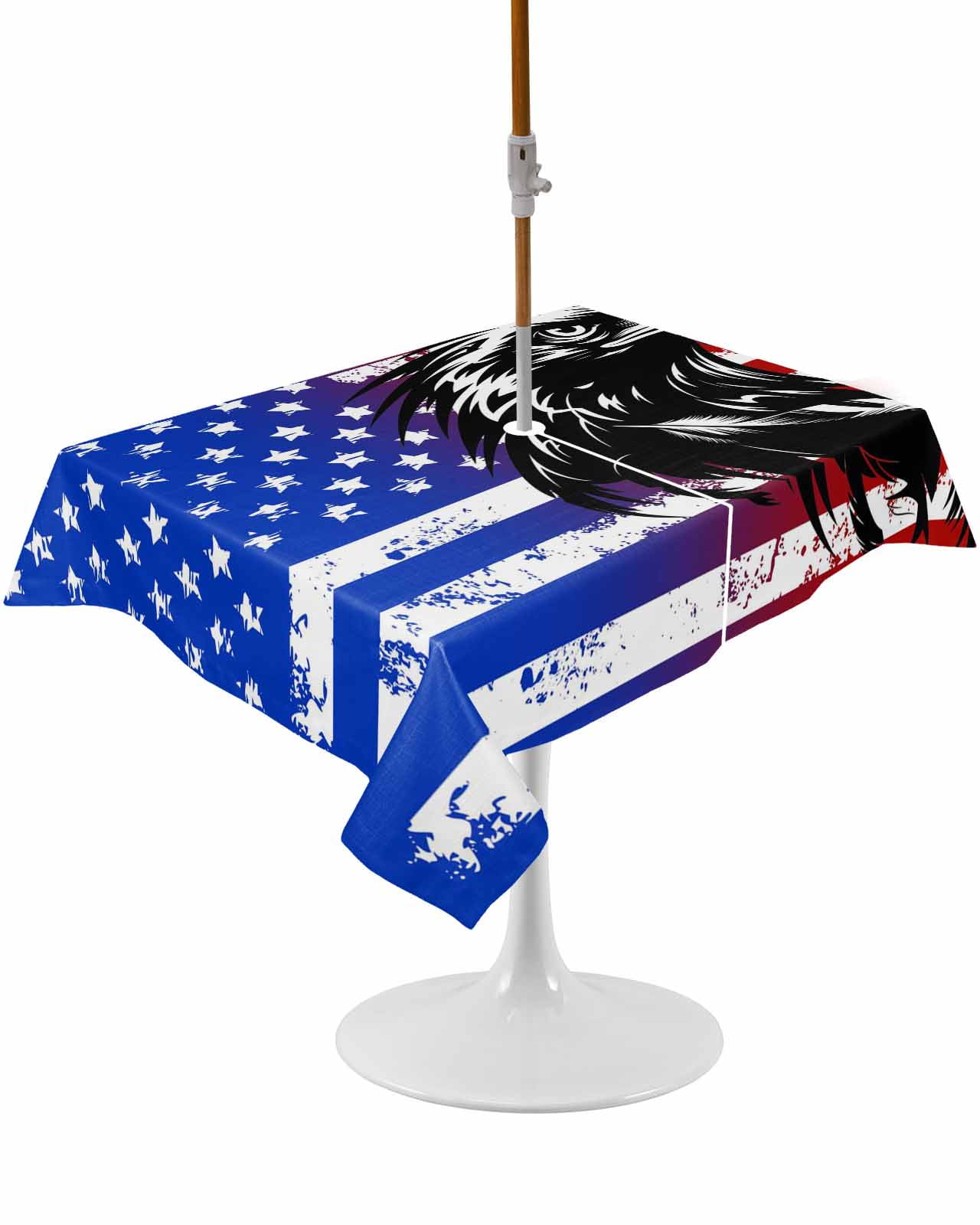 American Flag Rectangle Outdoor Tablecloth, Waterproof Table Cloth ...