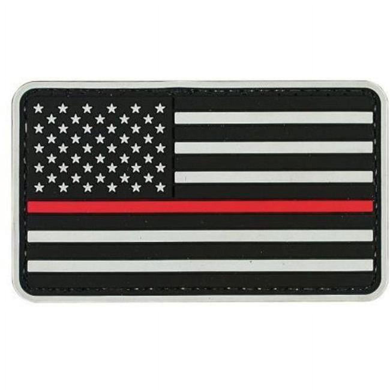 American Flag Red Line Patch - Walmart.com