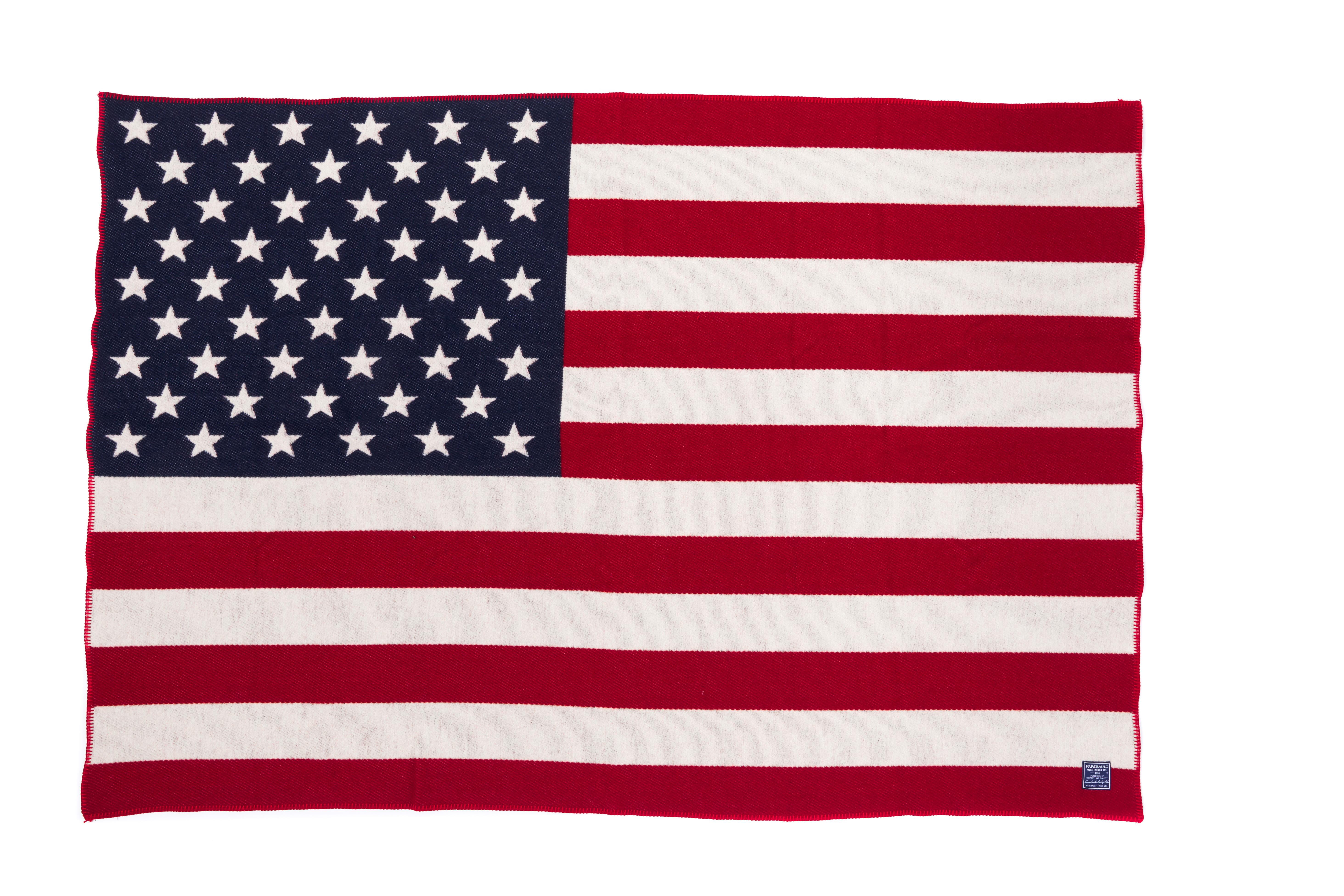 American Flag Red/White/Navy Wool Throw - Walmart.com