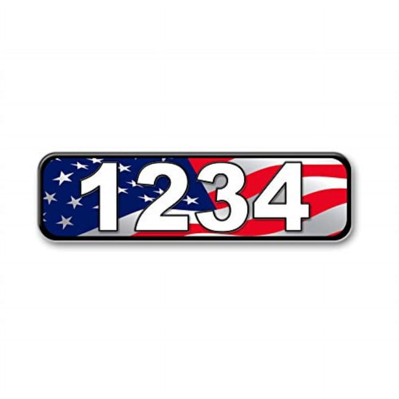 American Flag Reflective Curb Address Sign - Walmart.com