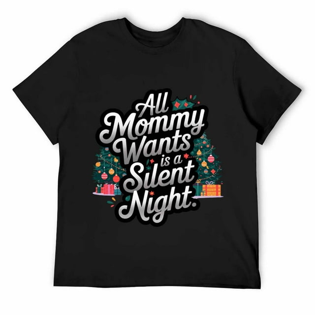 American Flag Retro Usa All Mommy Wants Is A Silent Night T T Shirt