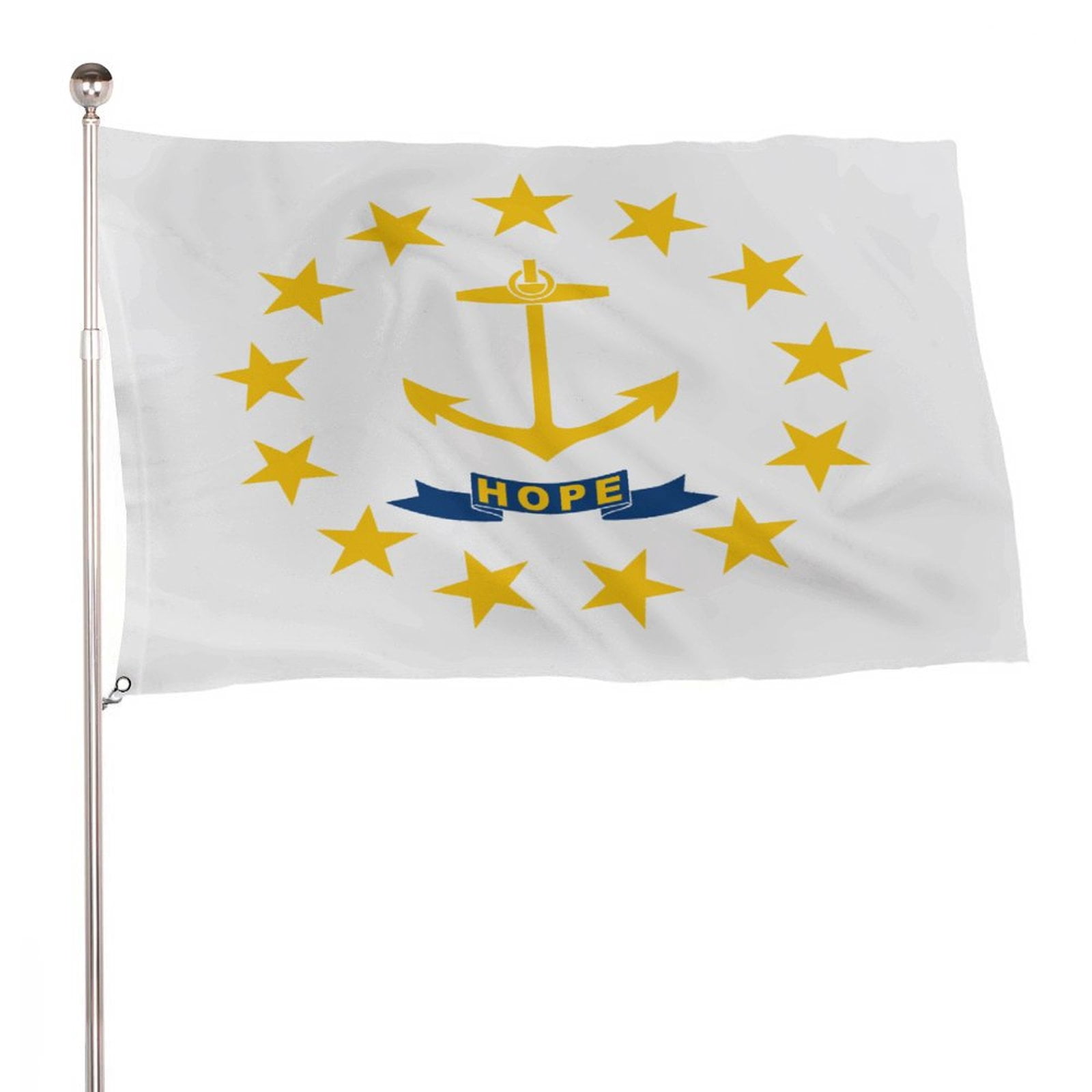 American Flag, Rhode Island Flag, Heavy Duty Polyester Falgs, Single ...
