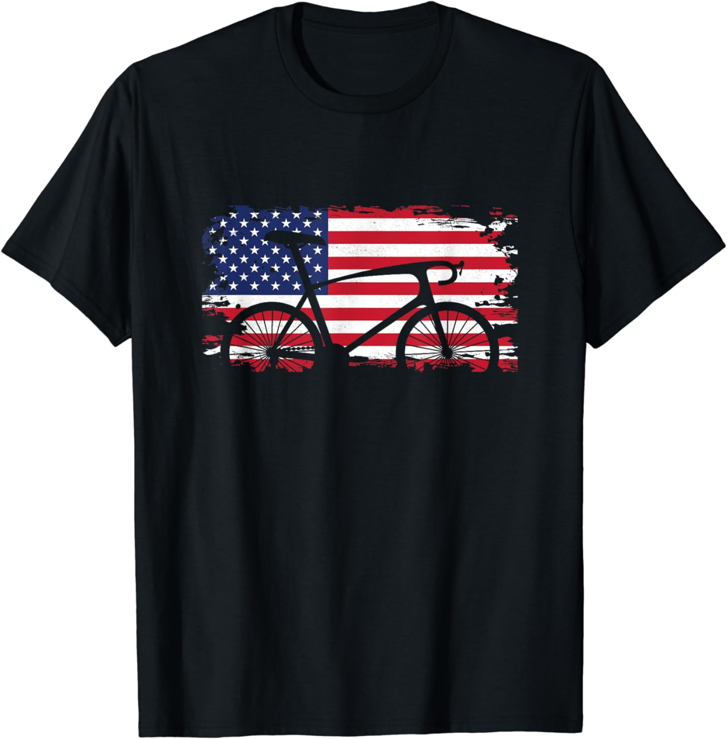 American Flag Road Biking Cycling Apparel - Bicycle Cycling T-Shirt ...