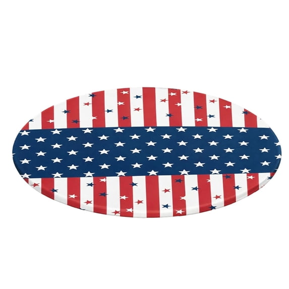 American Flag Round Fitted Tablecloth with Elastic 48" Tables ...