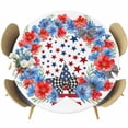 American Flag Round Tablecloth 36-44 Inch Round Fitted Table Cloth with ...