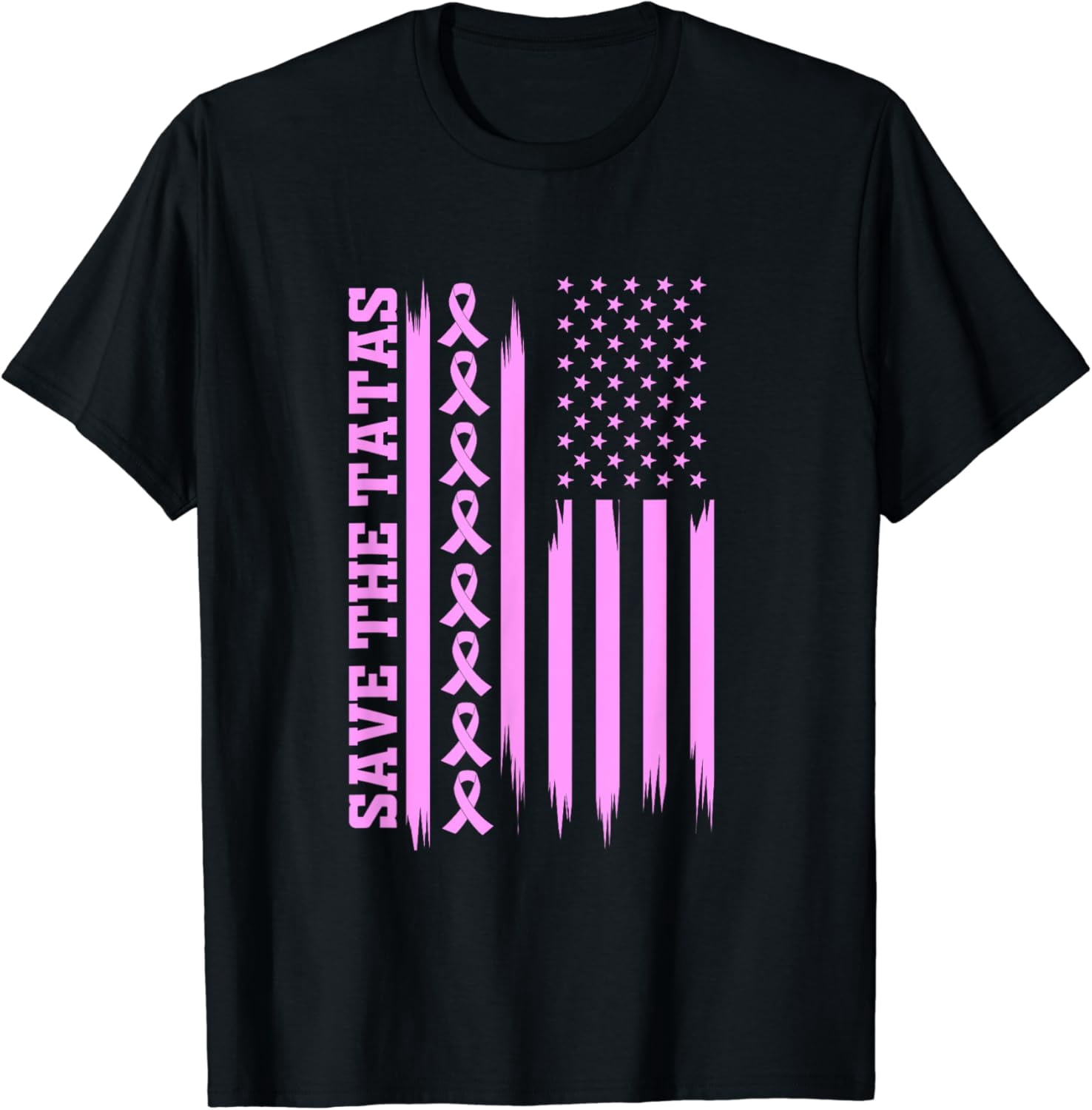 American Flag Save The Tatas T Shirt - Walmart.com