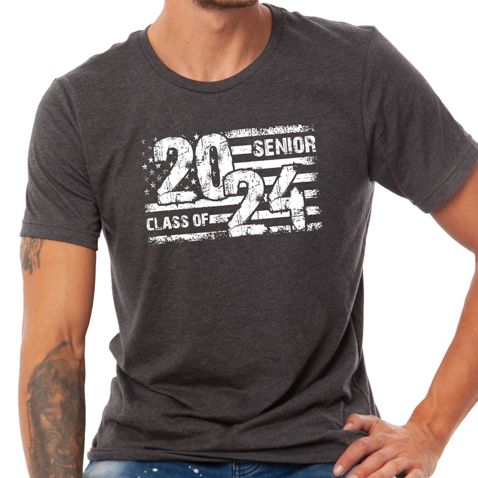 American Flag Senior Class of 2024 Shirt, Graduating in 2024 Shirt ...