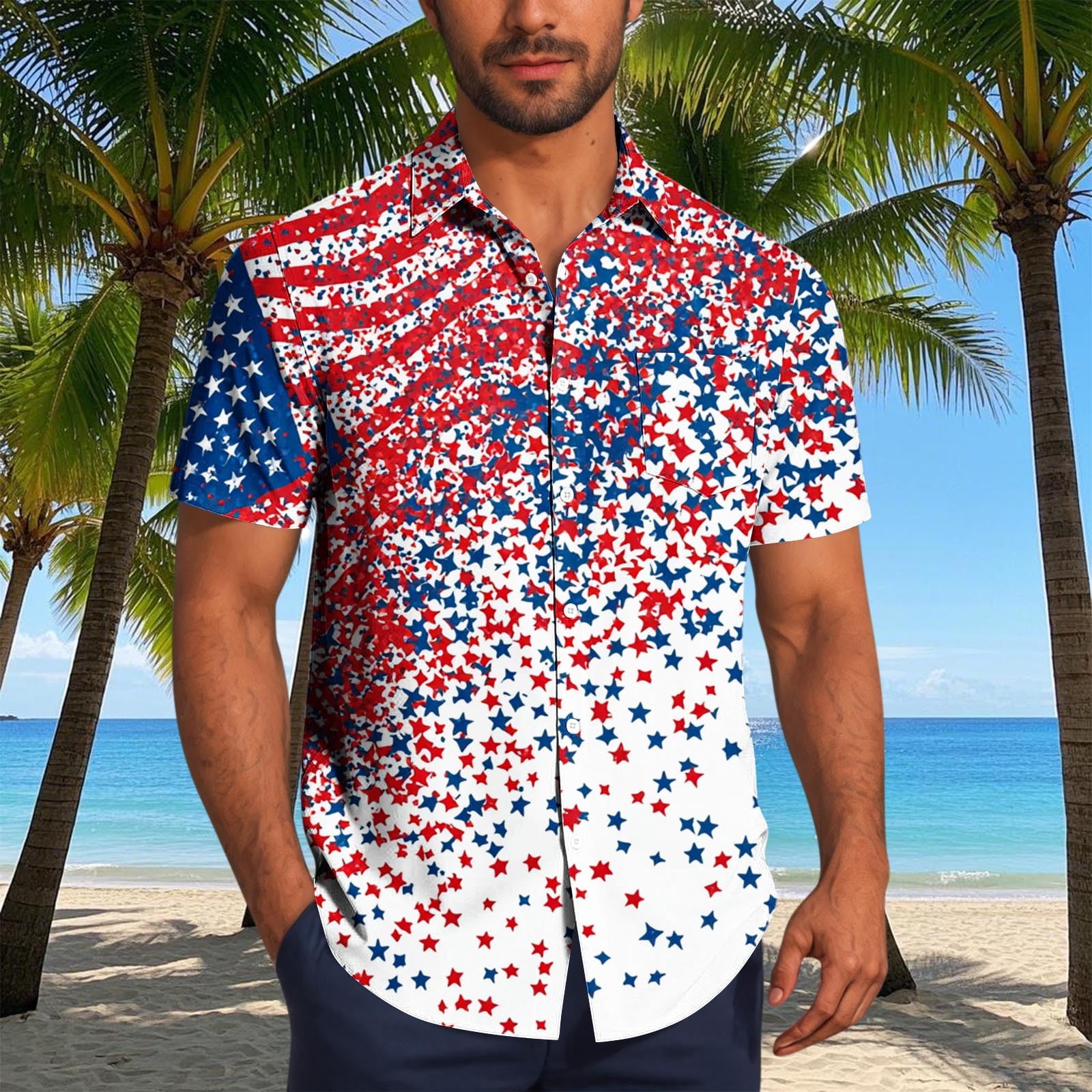 Shirt Independence Day Shirt Patriotic Shirts Mens 4th of July Shirts ...