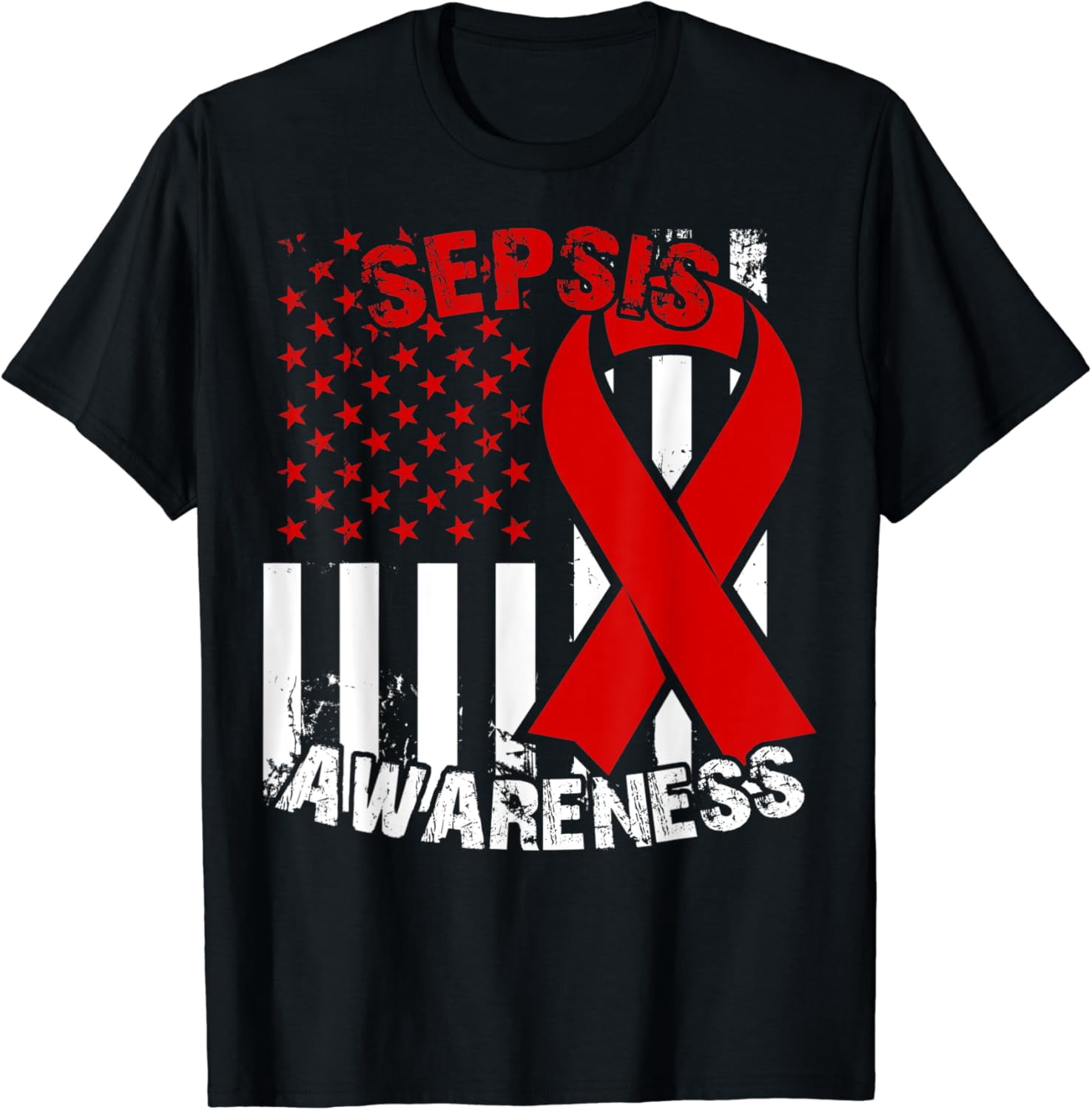 American Flag Shirt - Sepsis Awareness T-Shirt - Walmart.com