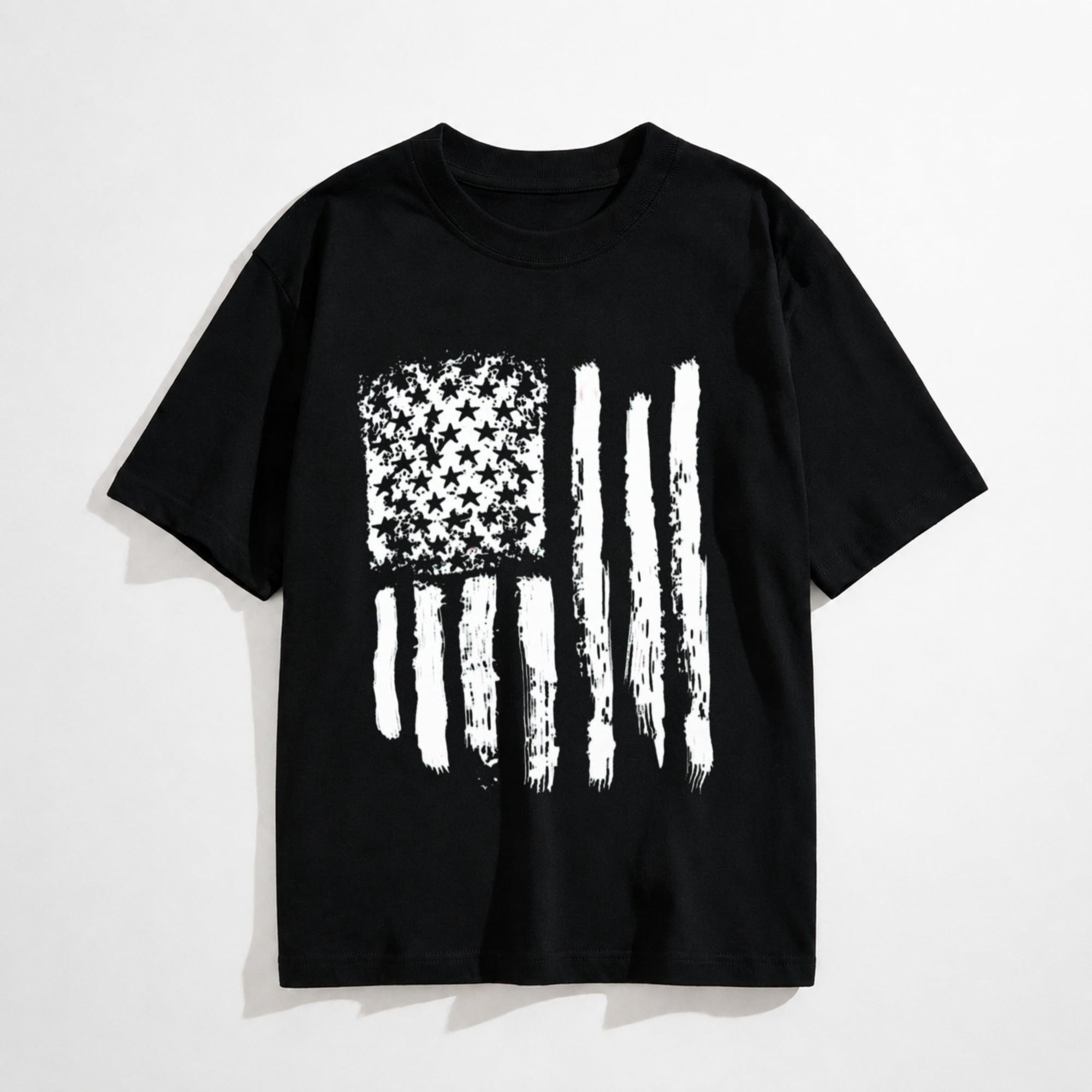 American Flag Shirt Women Patriotic T-Shirt USA Flag Graphic Tshirts ...