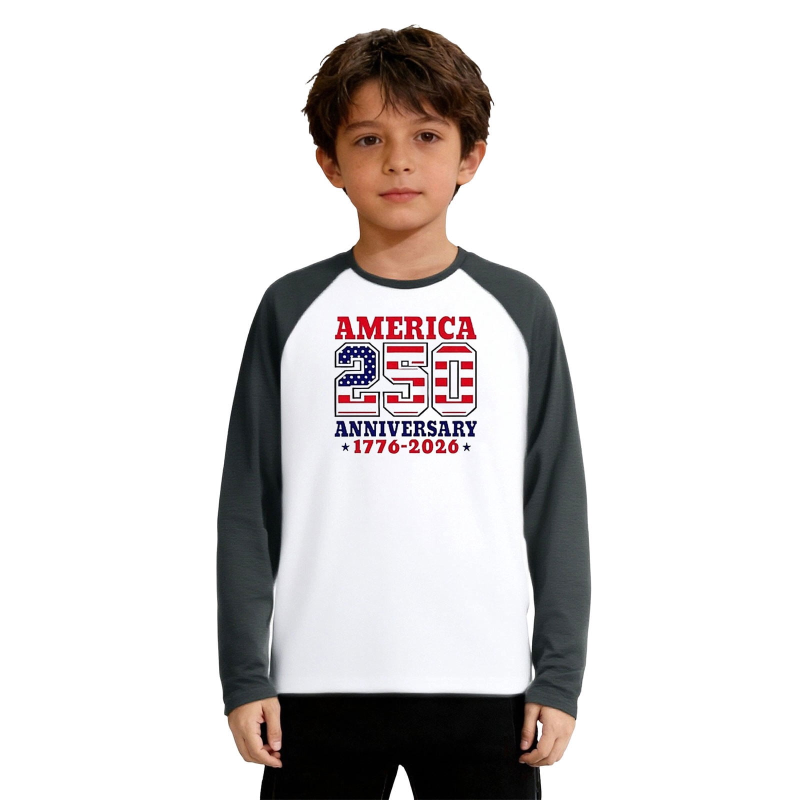 American Flag Shirt for Boys Regular Fit Casual Independence Day T ...