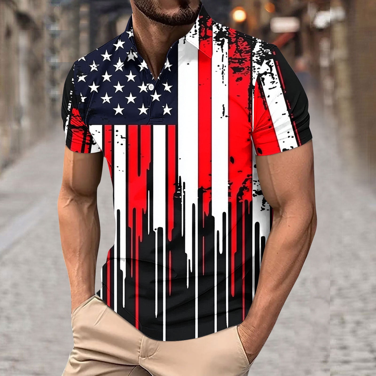 Interesting American Flag Shirts For Men Photos