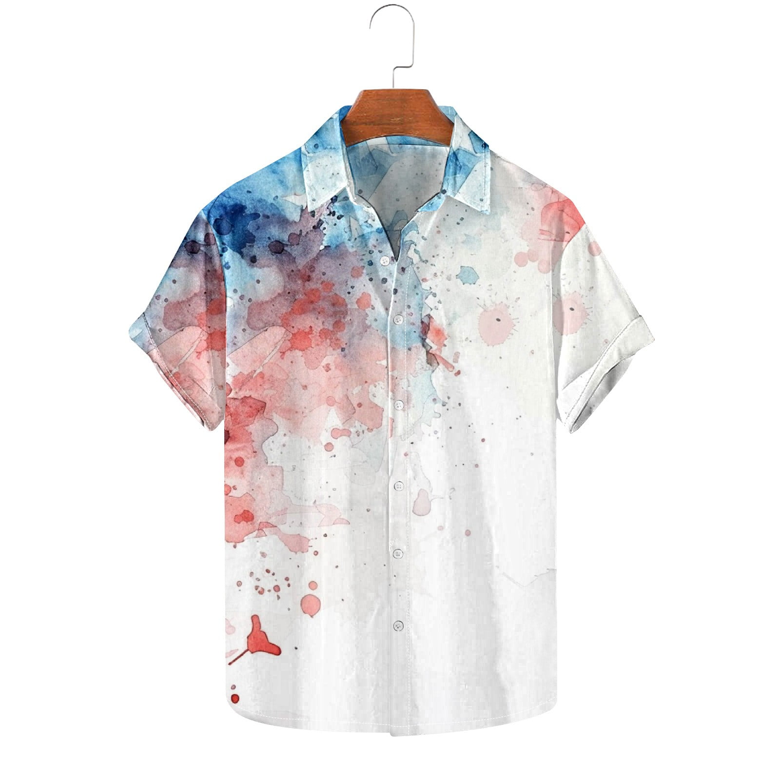 American Flag Shirts Men Patriotic Shirt for Men Men Red White and Blue ...