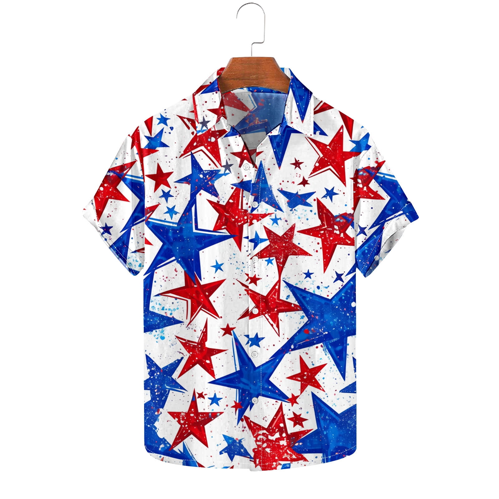 American Flag Shirts Men Patriotic Shirt for Men Men Red White and Blue ...