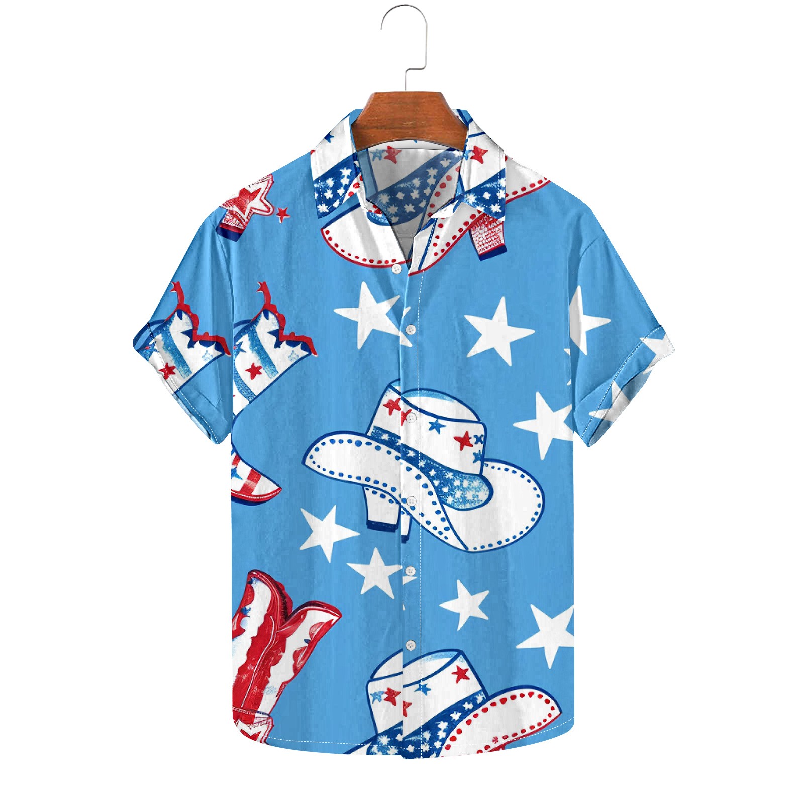 American Flag Shirts Men Patriotic Shirt for Men Men Red White and Blue ...