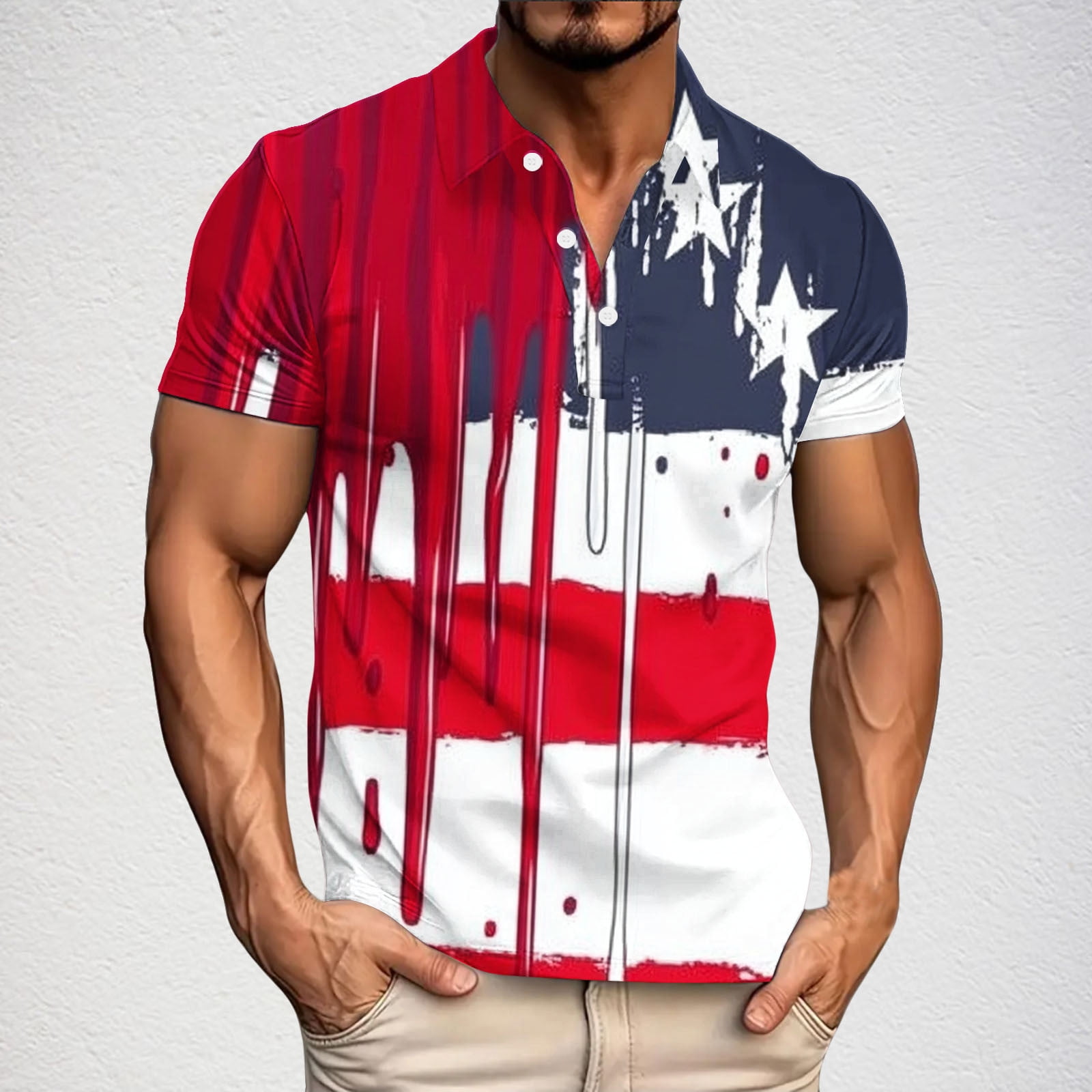 American Flag Shirts Mens American Flag Shirts 4th of July Tshirt for ...
