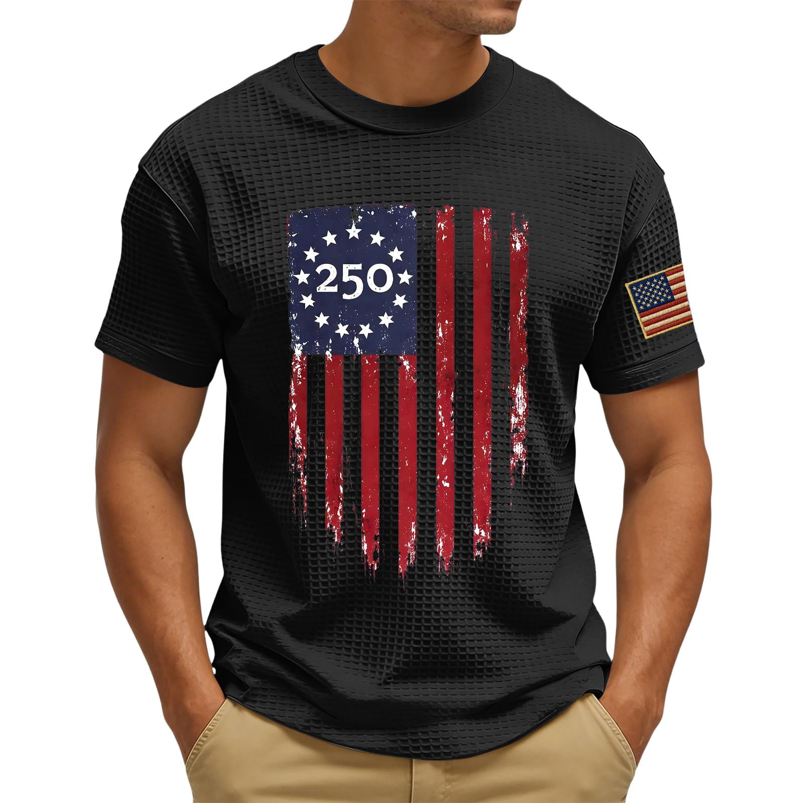 American Flag Shirts for Men USA Air Force T-Shirt Patriotic 4th of ...