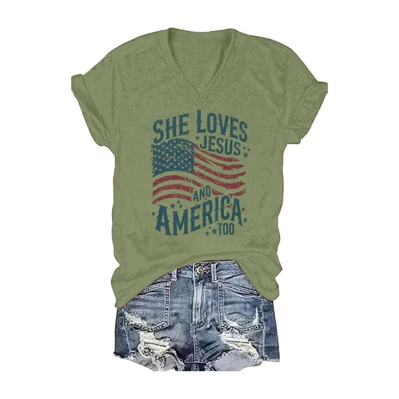 American Flag Shirts for Women 250th Anniversary USA Shirt 4th of July ...