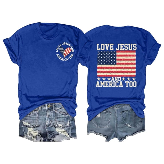 American Flag Shirts for Women 250th Anniversary USA Shirt 4th of July ...