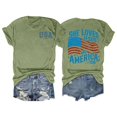 American Flag Shirts for Women 250th Anniversary USA Shirt 4th of July ...