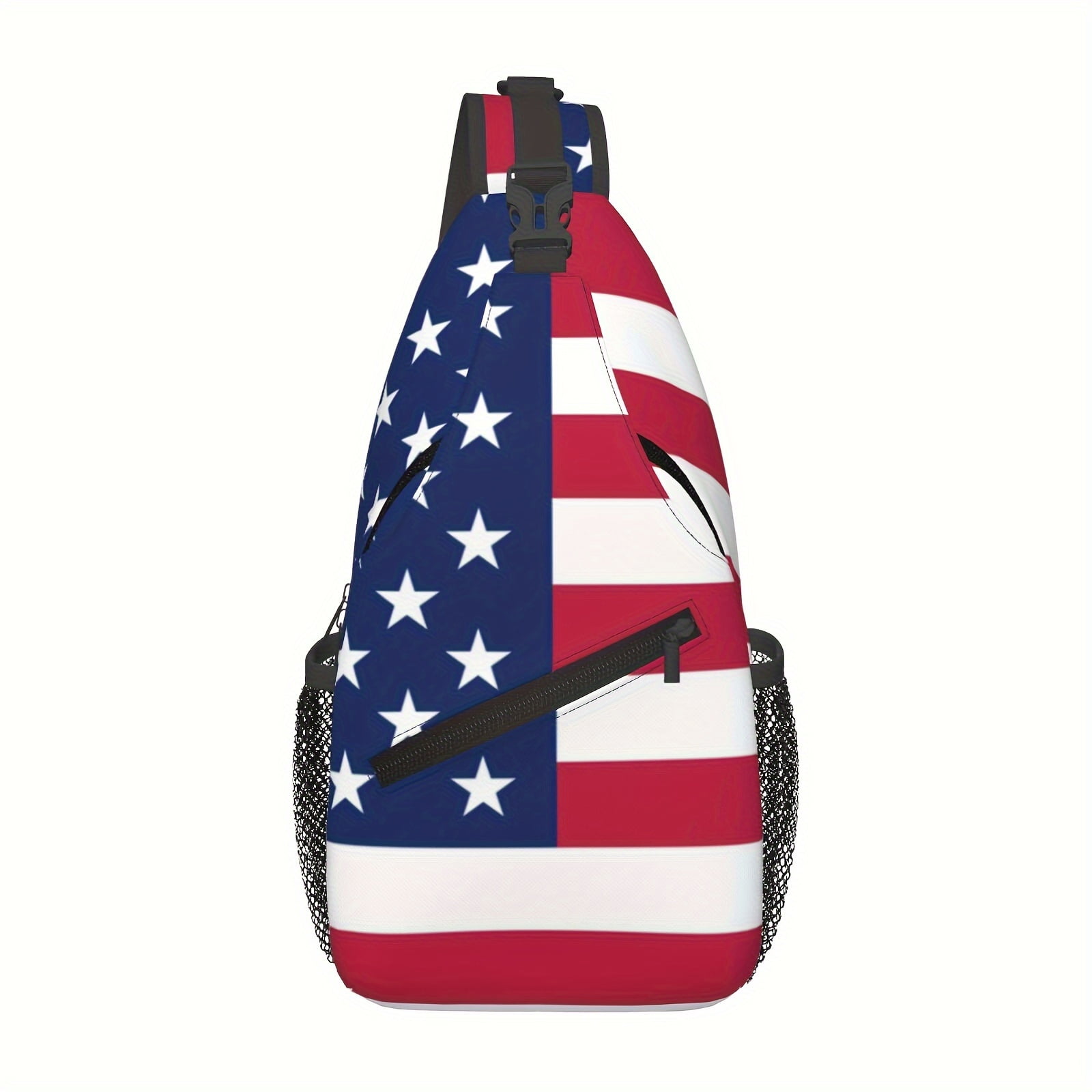 American Flag Shoulder Bag US Flag Sling Bag Fashion Men Chest Bag Flag ...