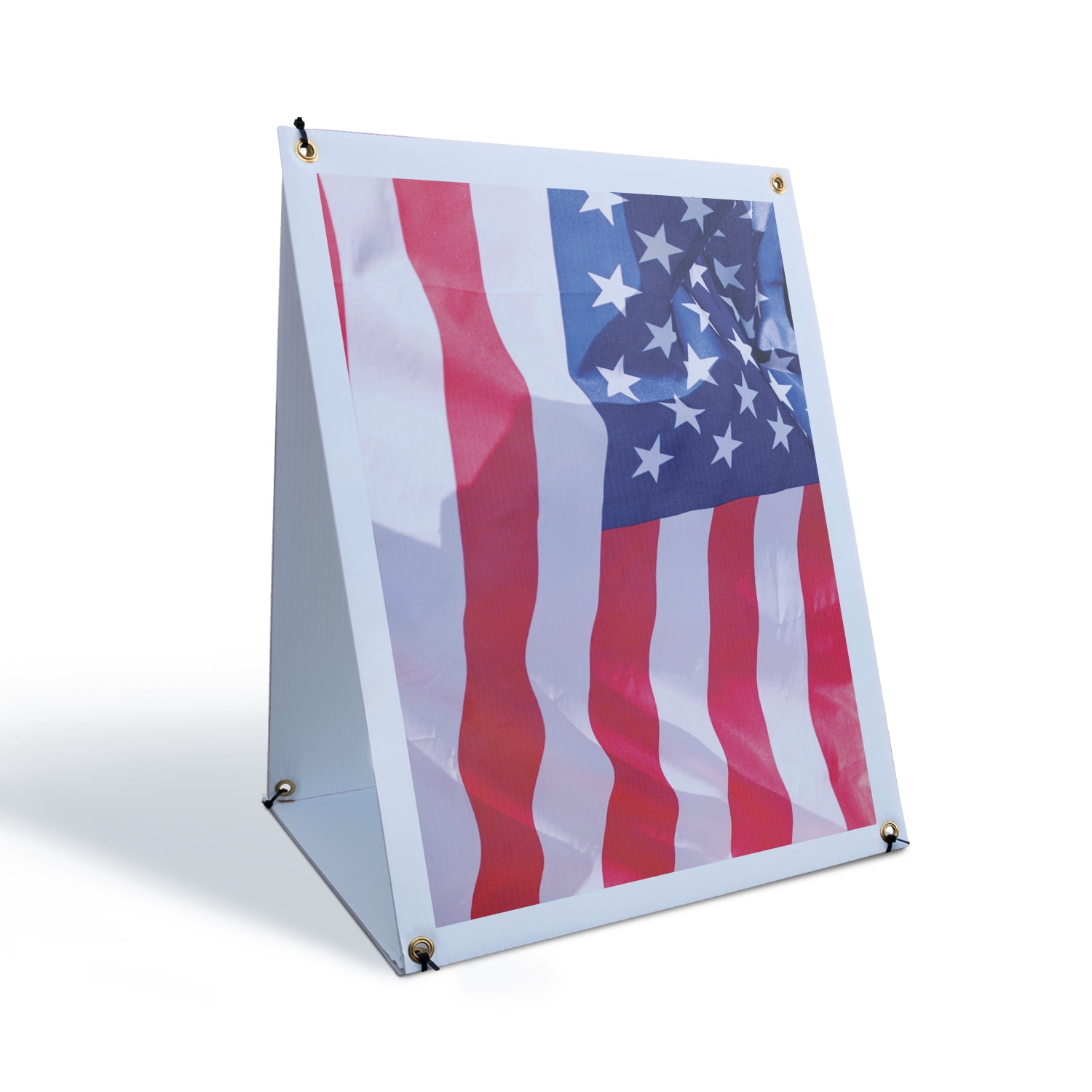 American Flag Sidewalk Sign 24 Inch x 36 Inch A-Frame Images On Both ...