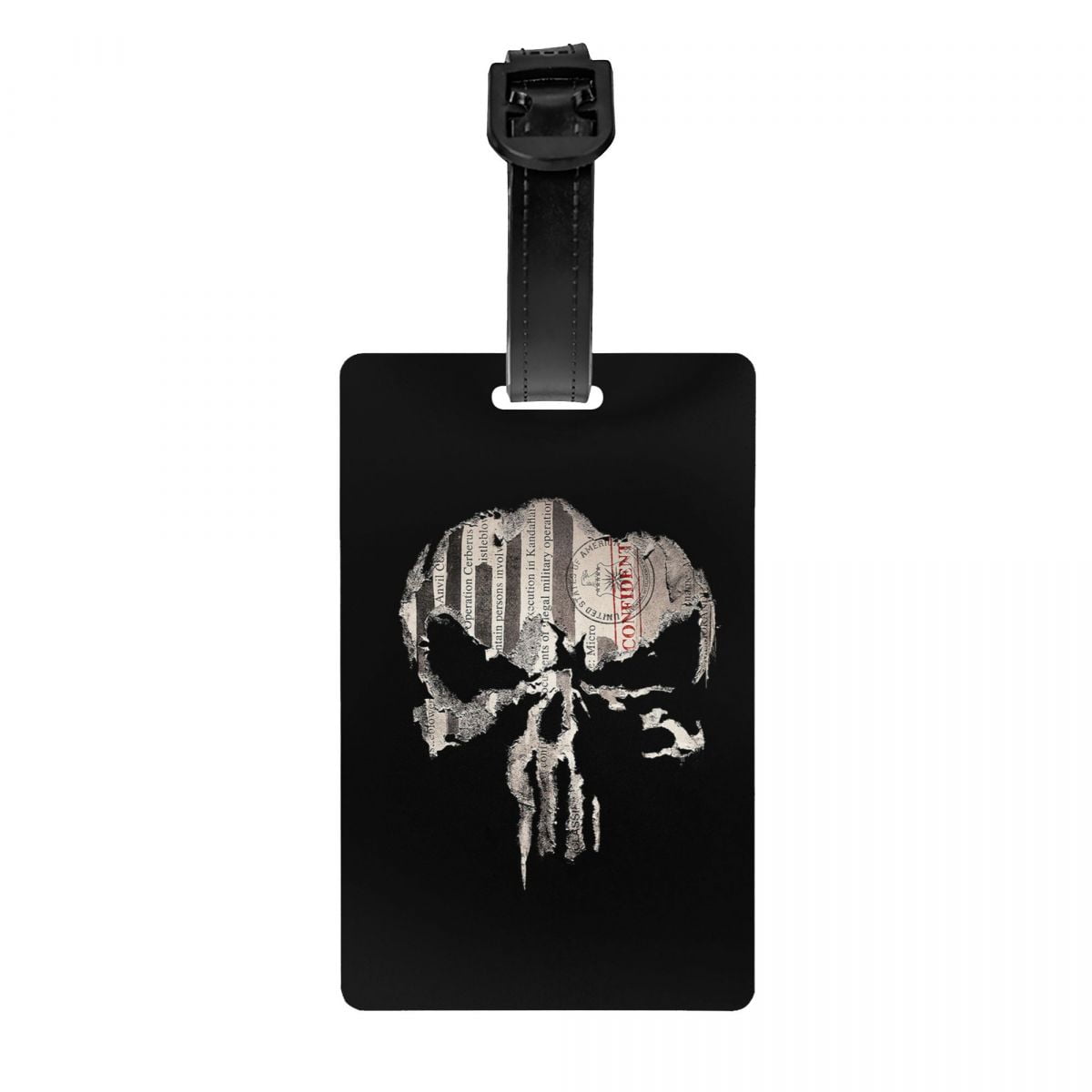 American Flag Skeleton Punishers Skull Luggage Tags for Travel Suitcase ...