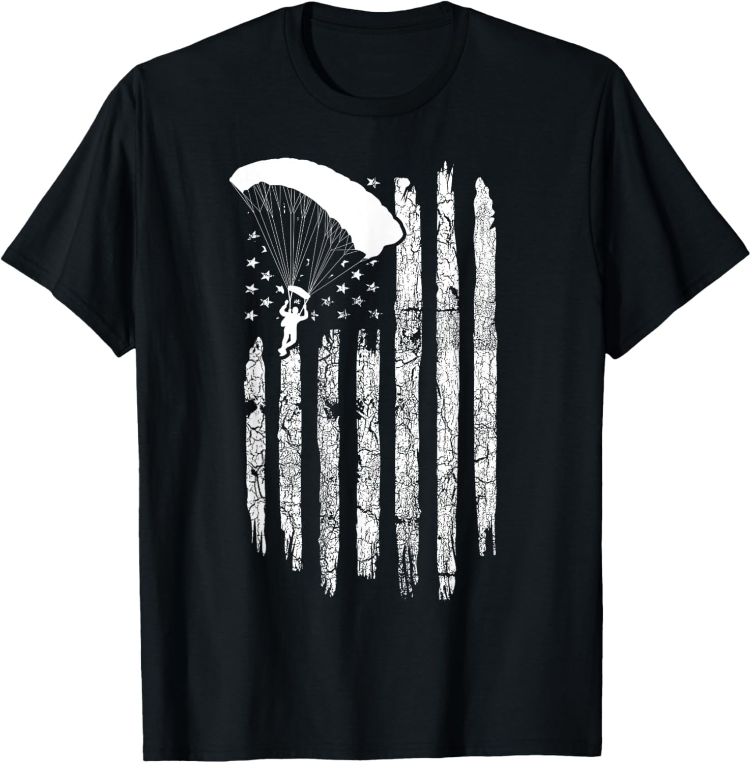 American Flag Skydiving Clothing - Vintage Skydiving T-Shirt - Walmart.com