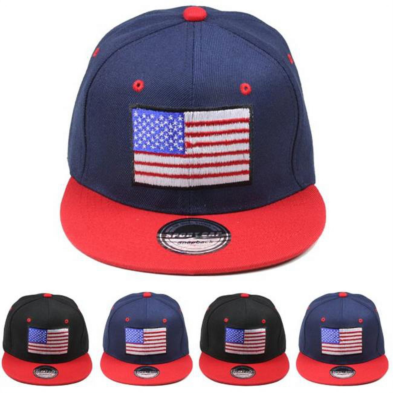American Flag Snapback Cap - Case of 72 - Walmart.com