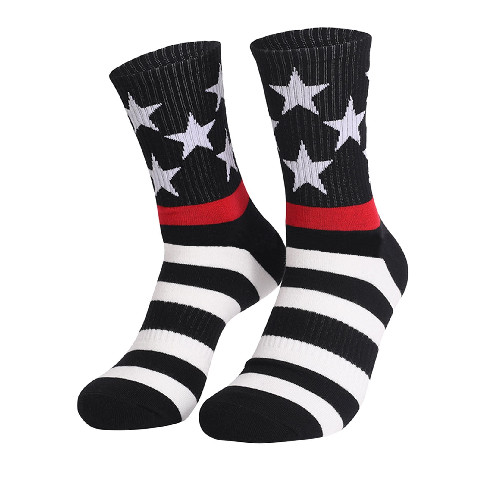 American Flag Socks For Men Women Striped Patriotic Socks Novelty Socks ...